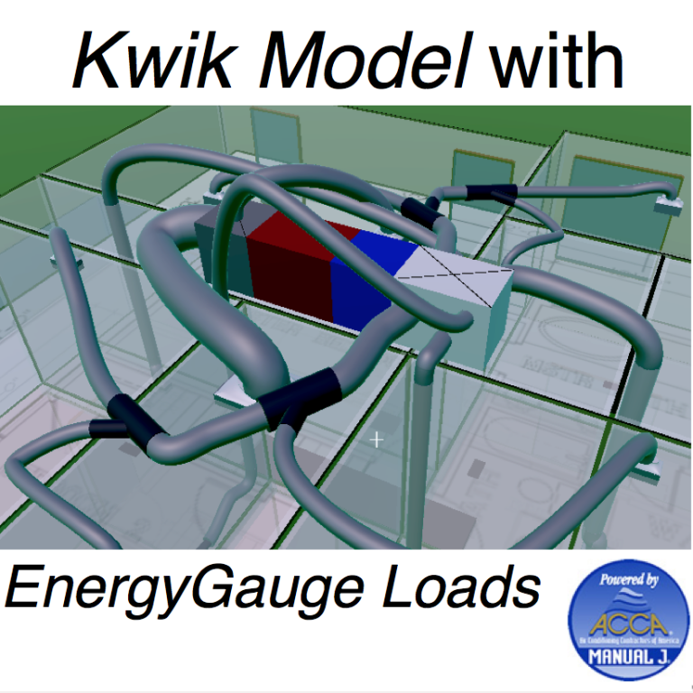 KwikModel With EnergyGauge Loads - 1 Year - 1 Computer - Kwik Model 3D